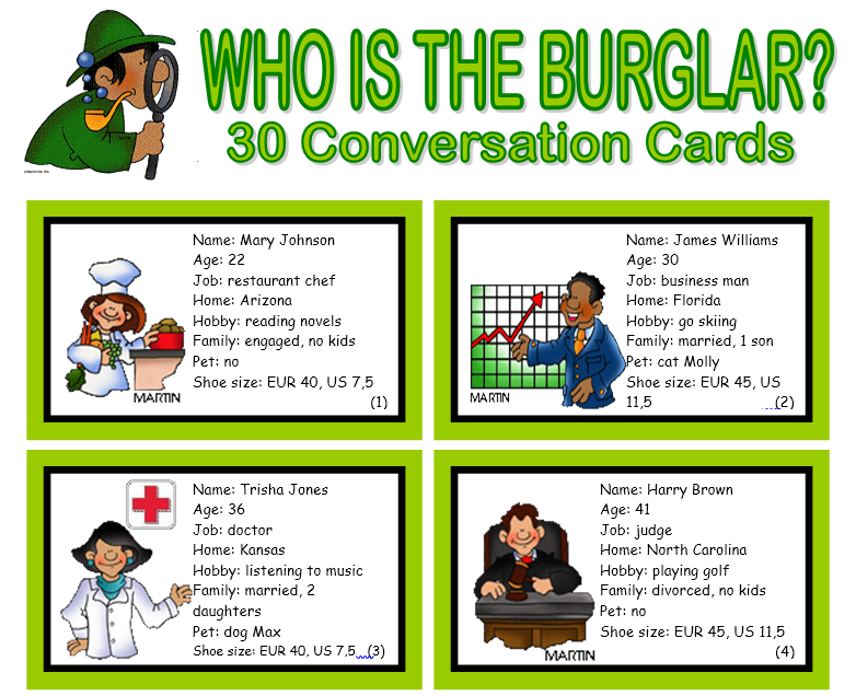 Who is the Burglar? Teacher's Notes
